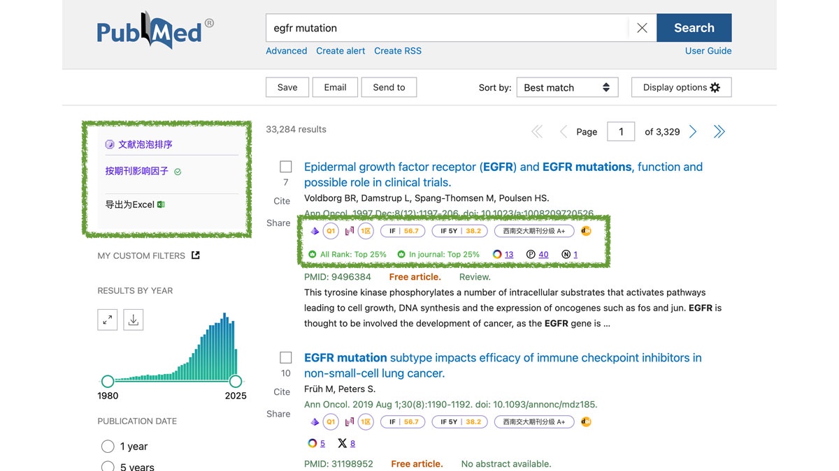 文献泡泡 PaperPop - 免费学术研究工具 | 显示期刊等级及分区